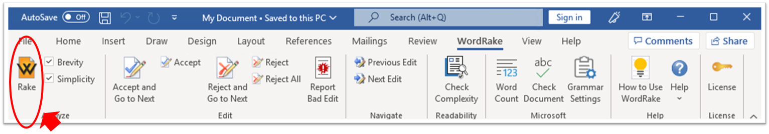 Download WordRake for Word on Windows │ Thanks for Your Purchase