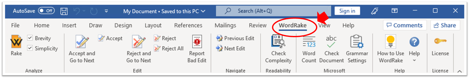 Download WordRake for Word on Windows │ Thanks for Your Purchase