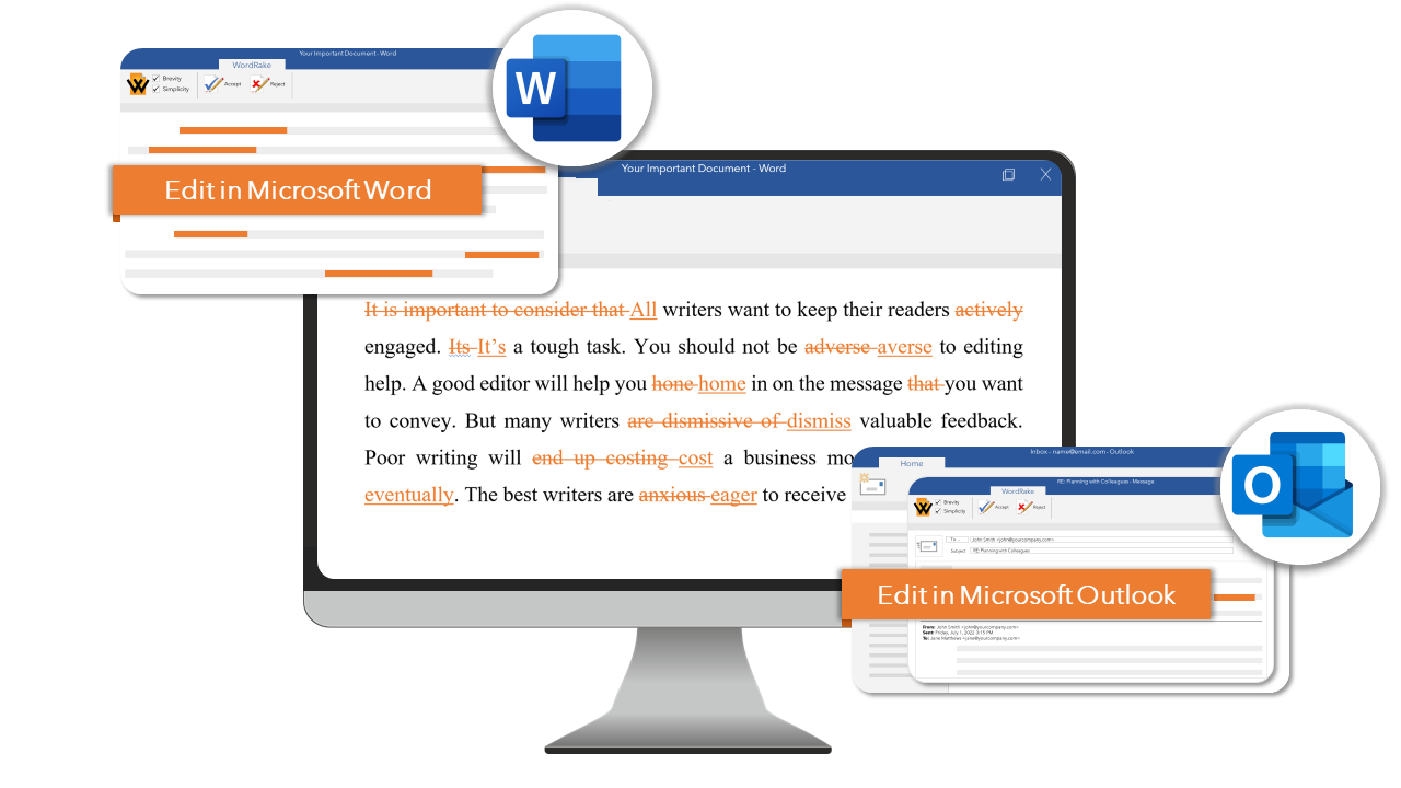 Edit for brevity and simplicity in Word and Outlook