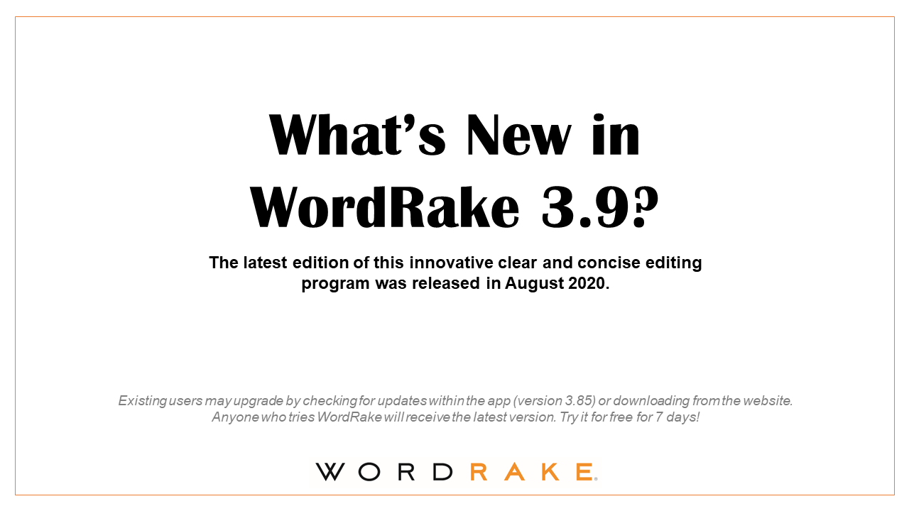 Introducing WordRake 3.9, with More Editing Power, Even Greater ...